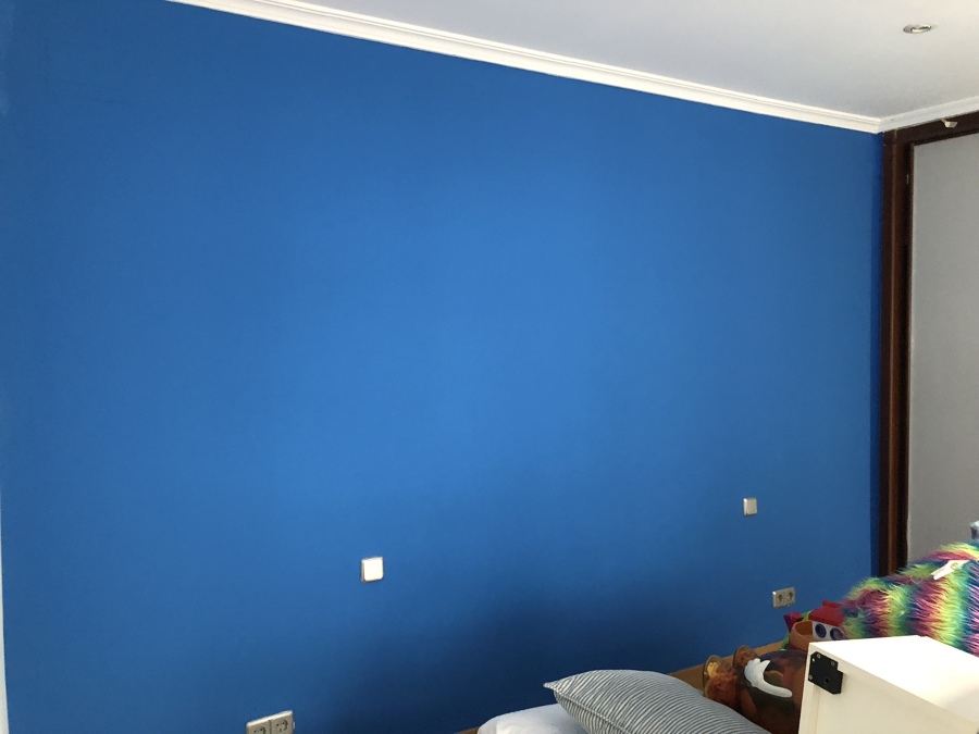 Foto: Paño de la Pared en Color Azulino en la Habitación del Niño de ...