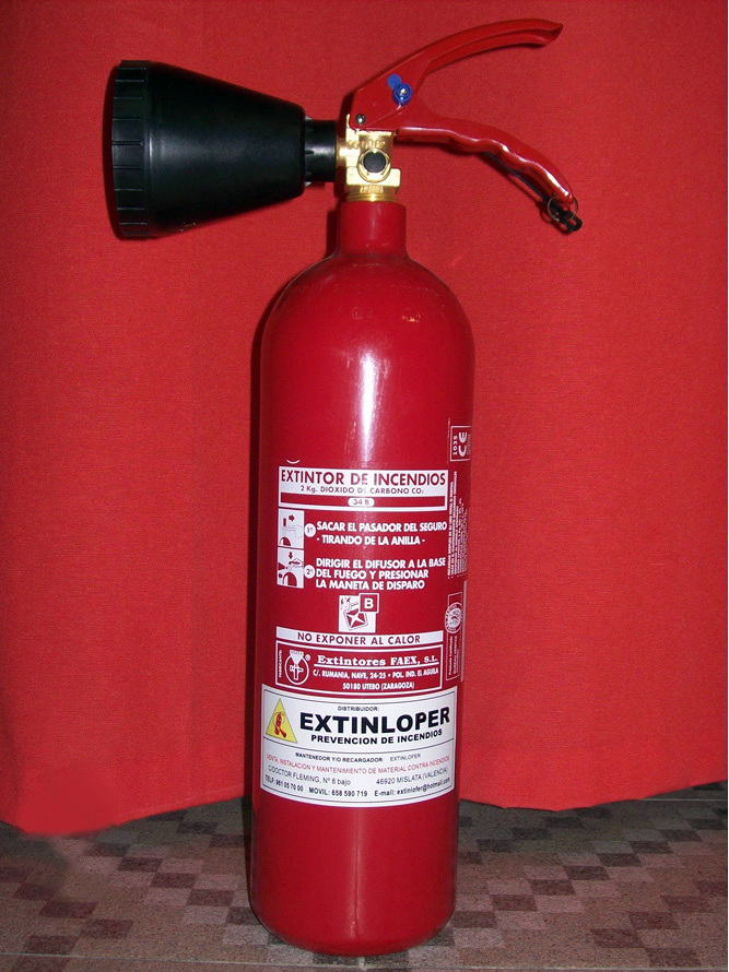 Foto: Extintor de Co2 Mod. 2 Kg de Extinloper, Prevencion De Incendios ...