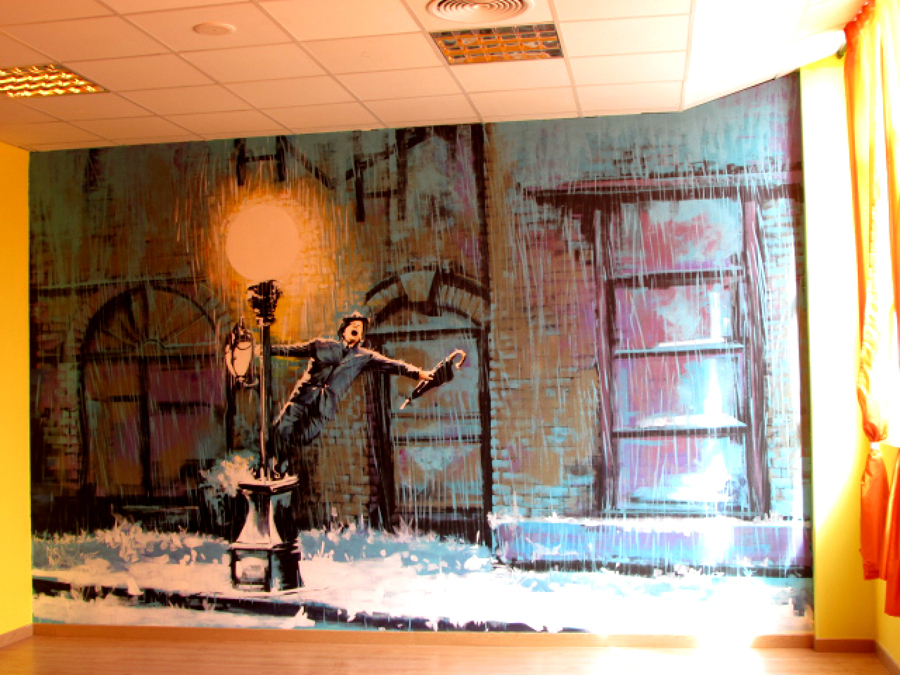 Foto: Decoración Mural Academia de Baile de Estudio Doble13 #977400 ...