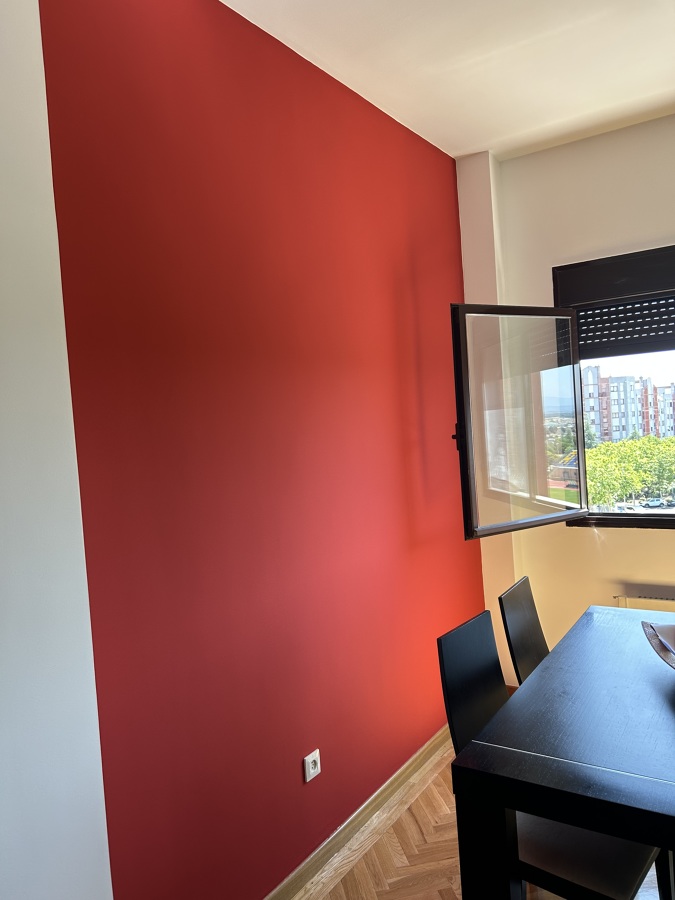 Foto: Pared en Rojo de Luiz Pinturas Y Decoraciones #3504702 - Habitissimo