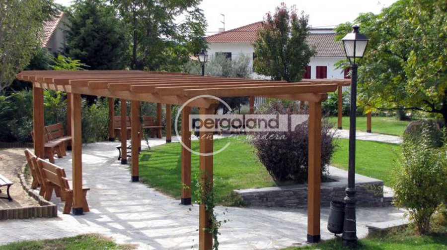 Foto: Pérgola de Madera en Parque de Pergoland S.l. #464499 - Habitissimo