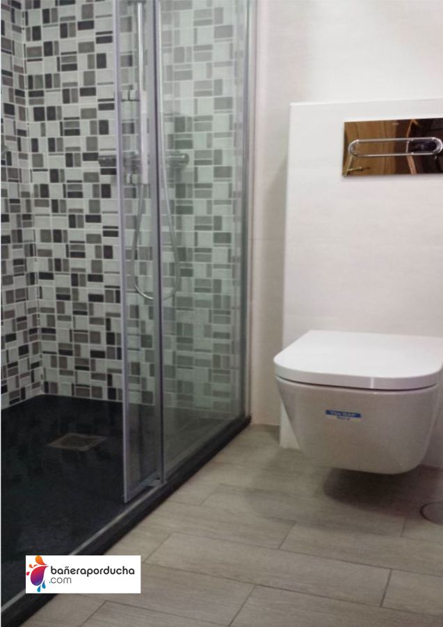 Foto: Reforma de Baño con Inodoro Suspendido de Bxdbañera Por Ducha ...