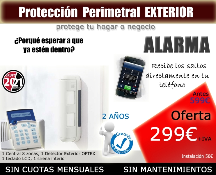 Foto: Alarma Exterior de Grupo 2021 Seguridad S.L.L. #349139 - Habitissimo