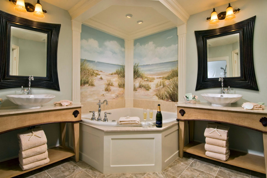 Foto: Baño Jacuzzi con Fresco, Mural Pintado. de Serodis #293229 ...