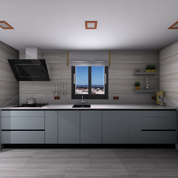 Foto: Cocina en Gola Negra de Kit Blue Design #3169109 - Habitissimo