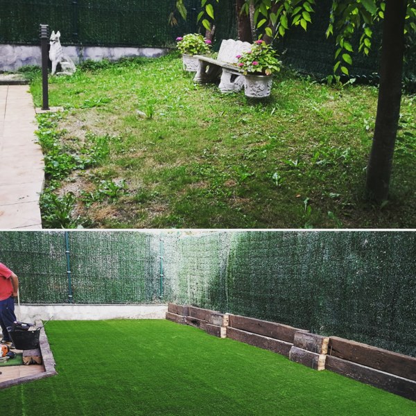 Foto: Movimiento de Tierra, Nivelar y Colocación de Césped Artificial ...