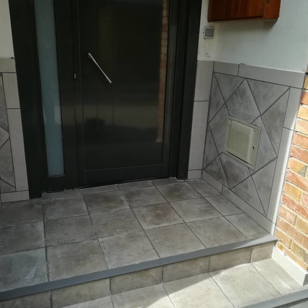 Foto: Colocacion de Gres Convencional y Doblado de Catabon en la Paret ...