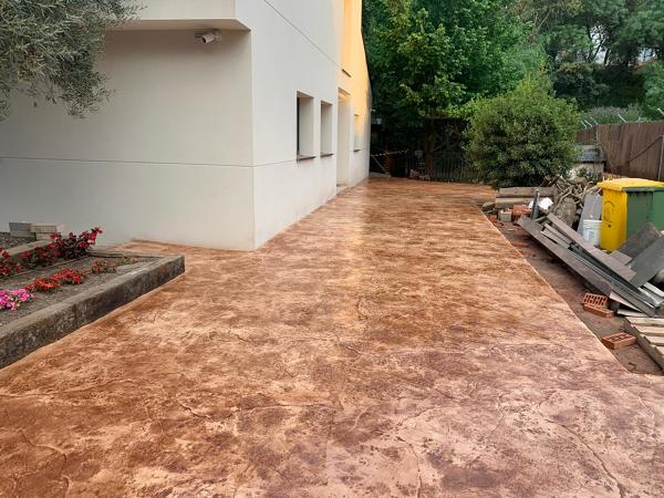 Foto: Pavimento de Hormigón Impreso Efecto Arena de Euromarpavimentos ...