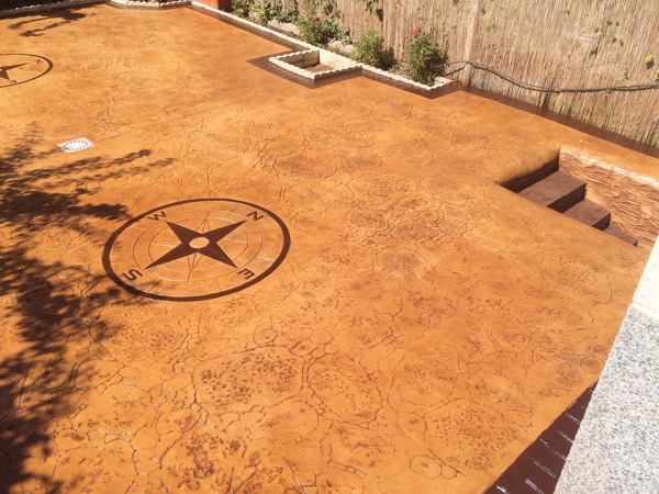 Foto: Hormigón Impreso Efecto Arena con Dibujo de Euromarpavimentos ...