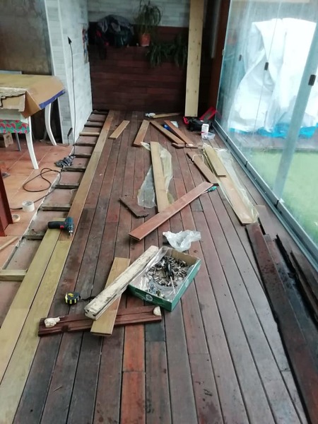 Foto: Suelos de Madera IPE Interiores de Pintores, Reparaciones Y Reformas En Barcelona ...