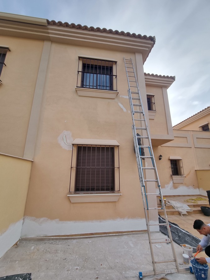 Foto: Aplicacio de Pasta con Fibras Alas Fisuras de Fachada de Pinturas ...