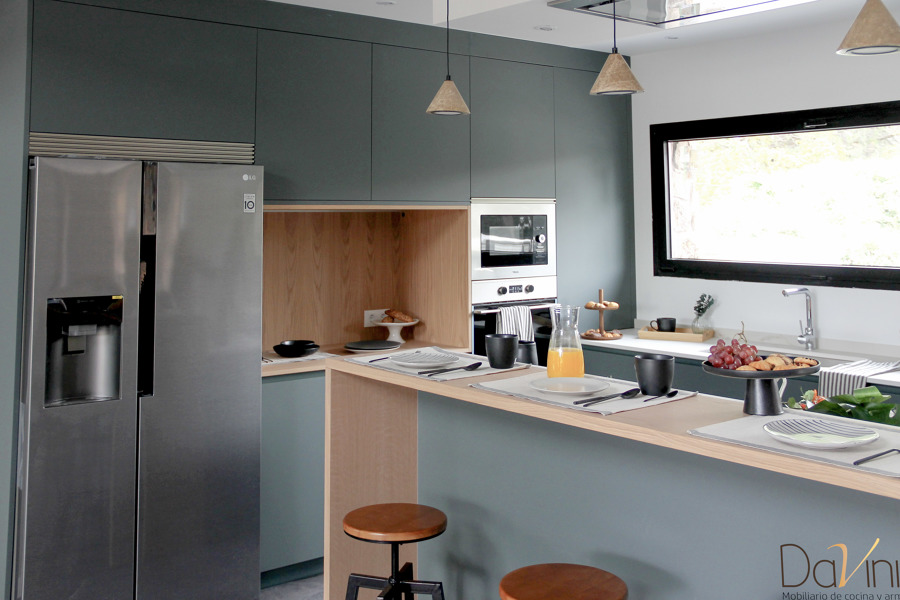 Foto: Cocina Rústica con Tonos Verdes y Madera. de Maria del Valle ...