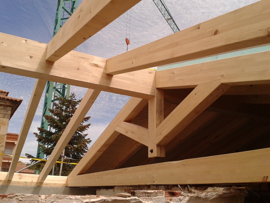 Foto: Estructura de Madera de Estructuras de Madera Cutecma #1190153 ...
