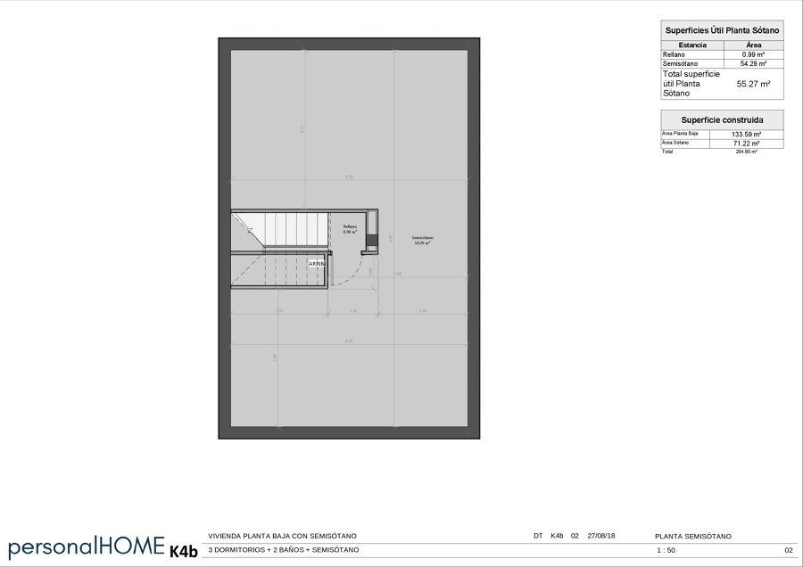 Foto: Plano Semisótano. de Personalhome #1914303 - Habitissimo