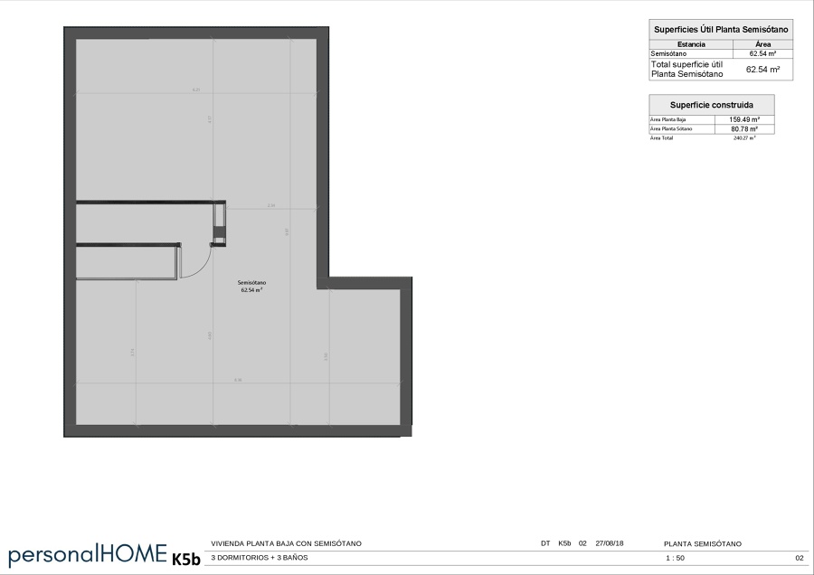 Foto: Plano Semisótano de Personalhome #1916271 - Habitissimo