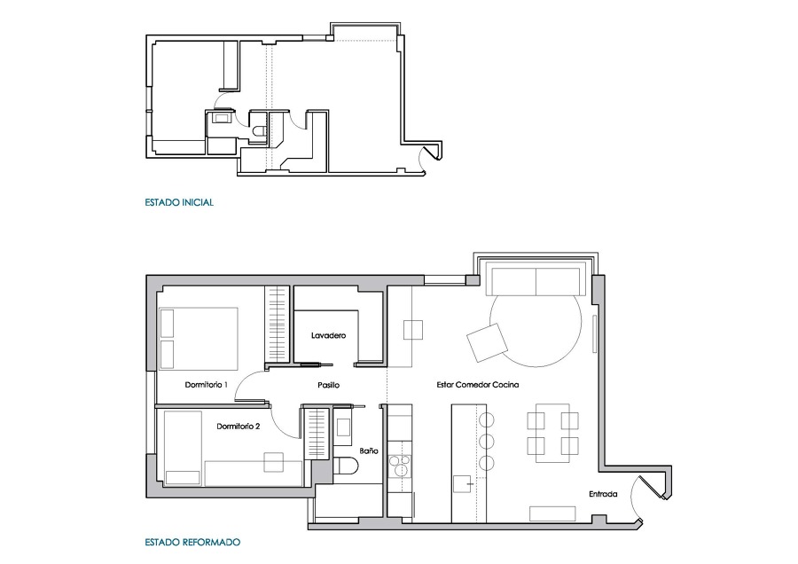 Foto: Planos antes y Después de Reformmia Arquitectura Y Diseño ... Foto: Planos antes y Después de Reformmia Arquitectura Y Diseño ...