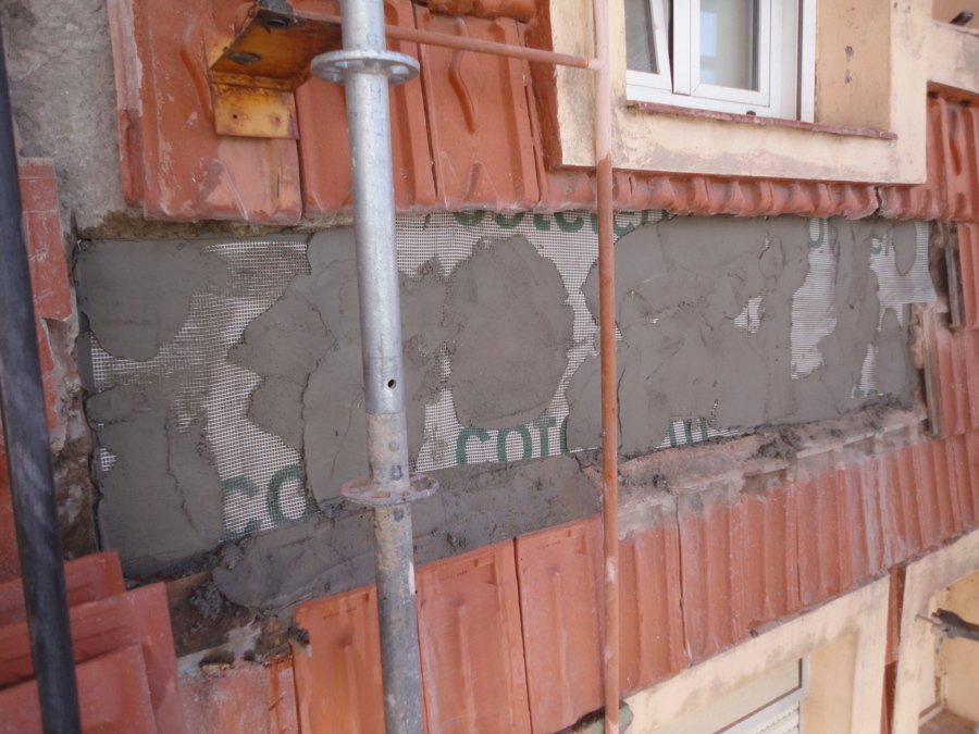 Foto: Proceso de Enfoscado Reforzado con Malla. de Construcciones FRG ...