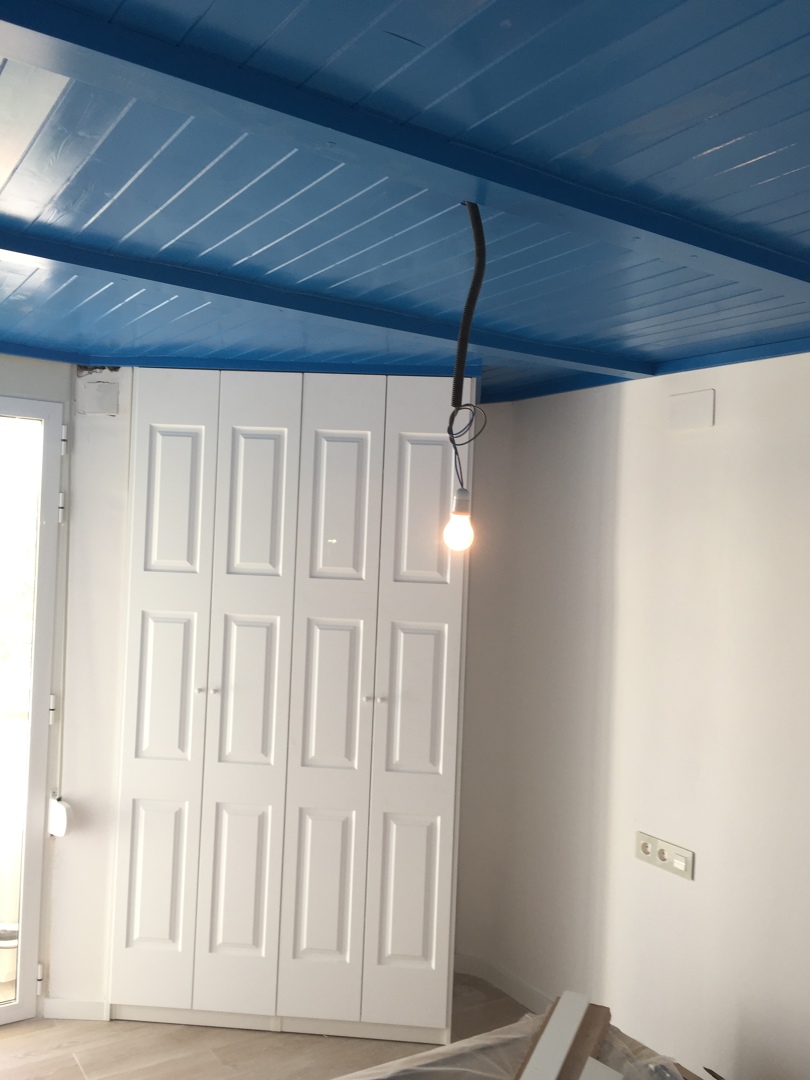 Techo color azul estilo marinero