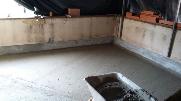 Foto: Capa de Compresión para Protejer la Tela Asfaltica de Obres I ...