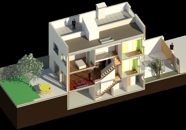 Foto: Corte Longitudinal de Acedo Arquitectura y Urbanismo #2901784 ...