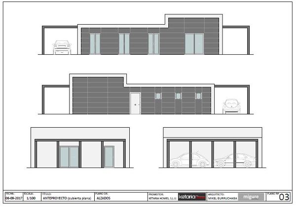Foto: Fachadas Plano de Ketaria Homes, S.l. #1537711 - Habitissimo