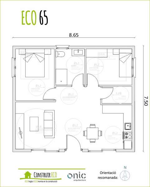 Foto: Plano 65m2 de Construireco #1158266 - Habitissimo