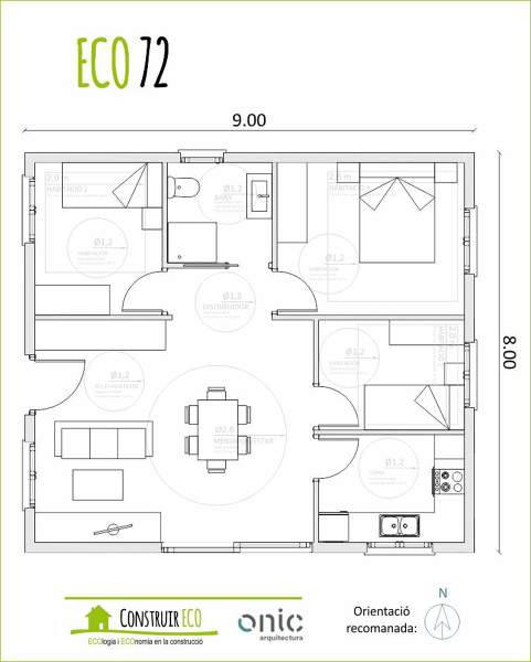 Foto: Plano 72m2 de Construireco #1158268 - Habitissimo