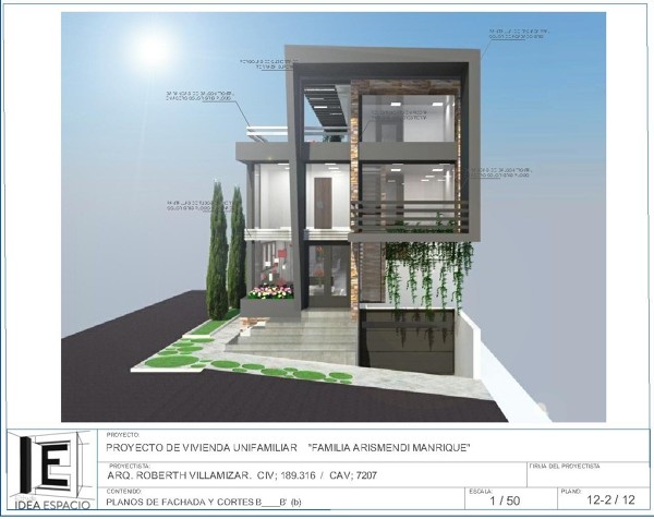 Foto: Plano de Fachada Principal de Idea Espacio #2195733 - Habitissimo