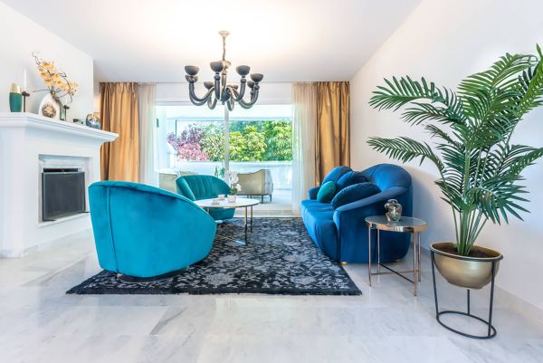 Foto: Sofás Azules de Verónica Hernández #2323873 - Habitissimo